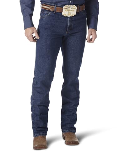 Wrangler Men's Premium Performance Advanced Comfort Cowboy Cut Reg Jean, Mid Stone, 44W x 32L