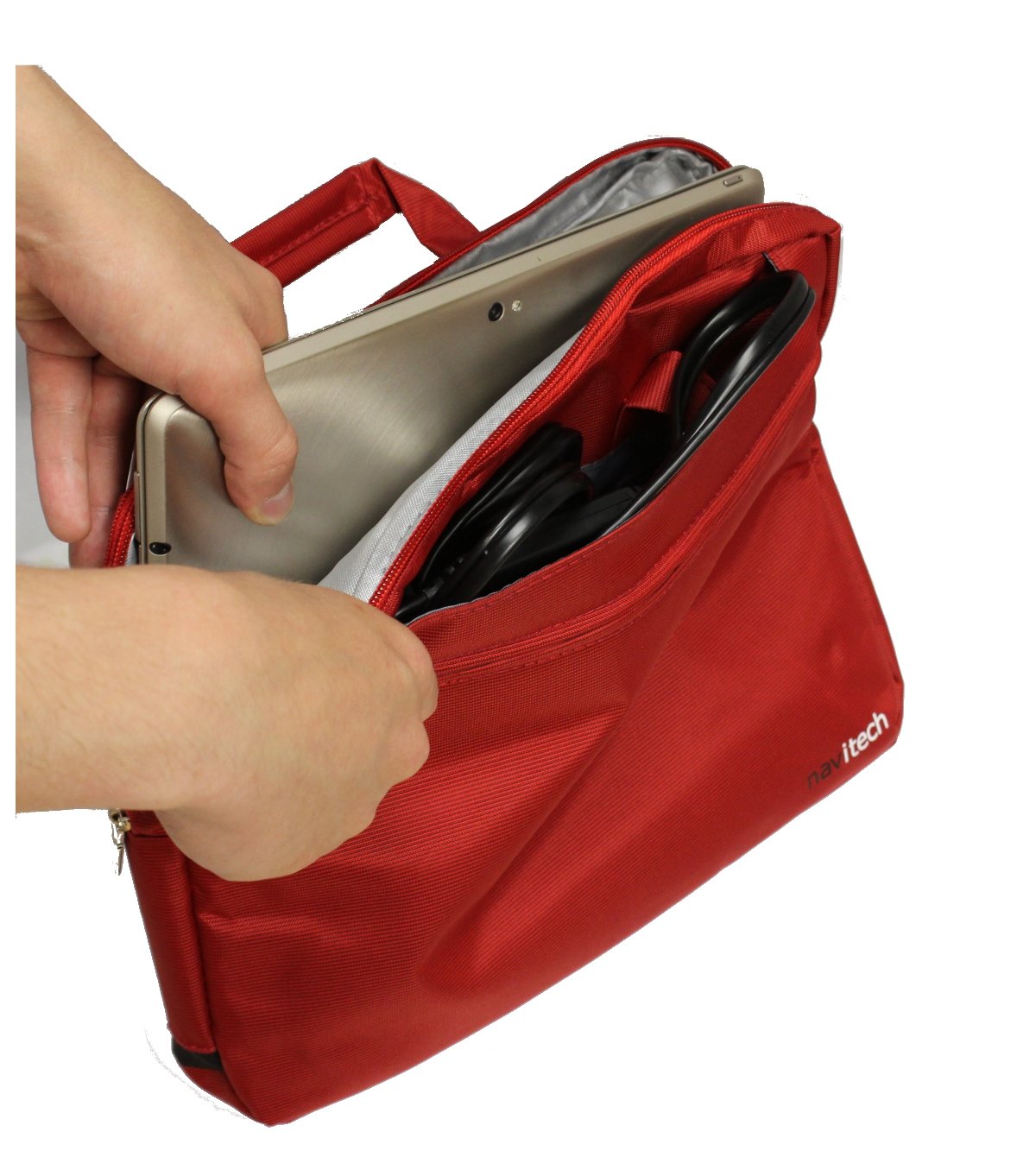 Navitech Red 11.6-Inch Laptop/Notebook/Ultrabook Case/Bag Compatible With Lenovo ThinkPad X140e / ThinkPad Yoga 12.5 / ThinkPad 11e / ThinkPad Yoga 11e / Yoga 2 11 / S20 / A10 10.1" / Flex 10"
