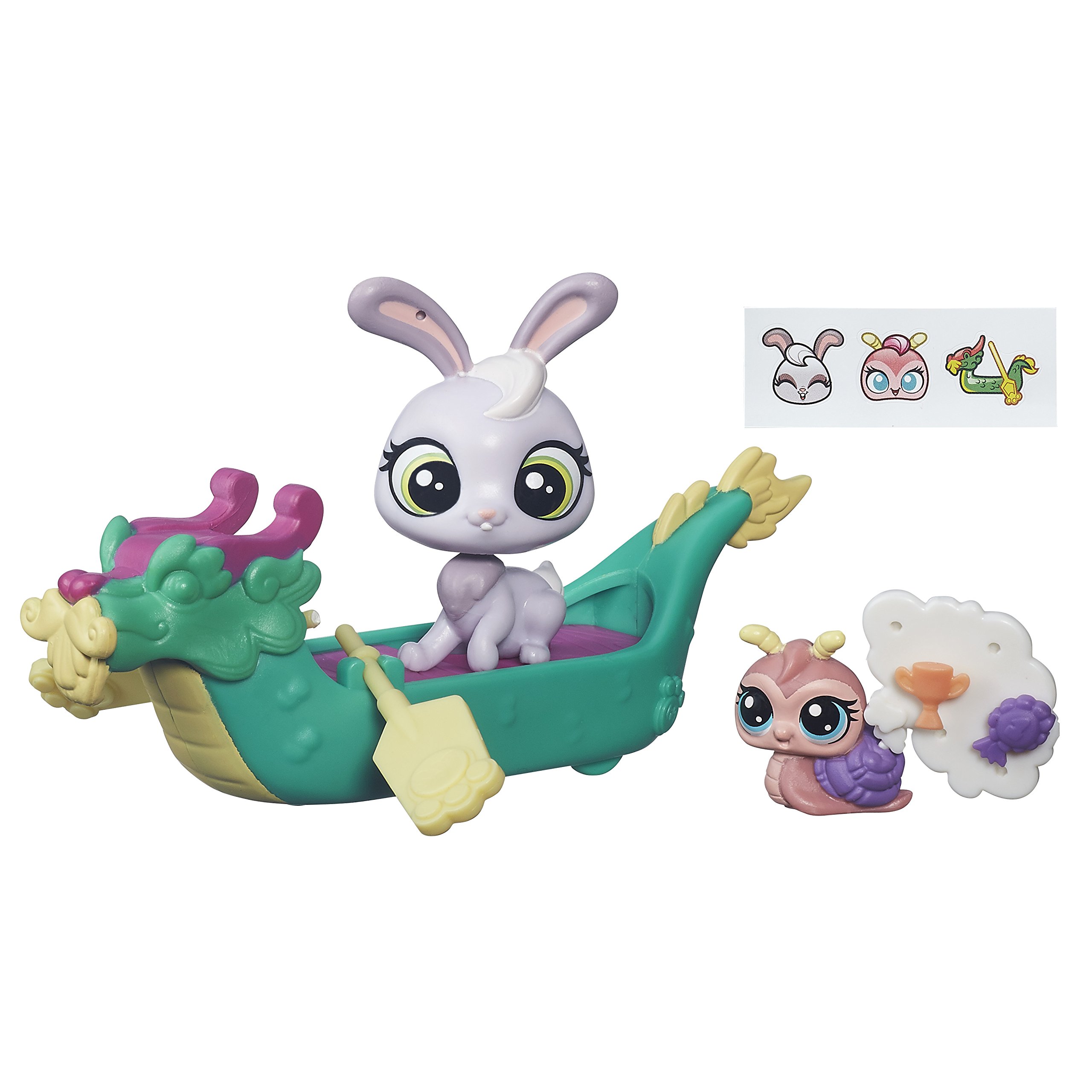 Littlest Pet Shop City Rides Bunny and Snail Boat