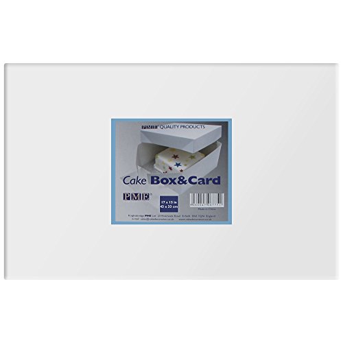 PME CBO904 Oblong Cake Box 17 x 13-Inch / 43 x 33 cm, White