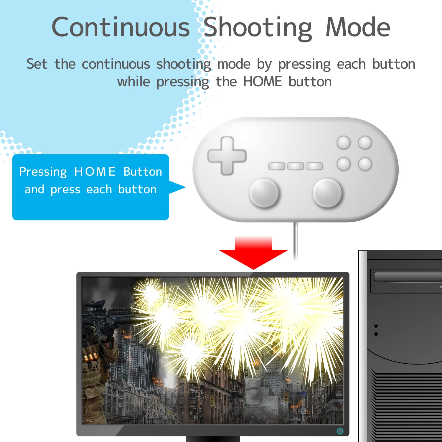 ELECOM Gamepad Converter for Wii Controllers, Support Wii Game Classic Controller and Classic Controller Pro, Only Compatible with Windows PC 39 inch Cable Length (JC-W01UWH)