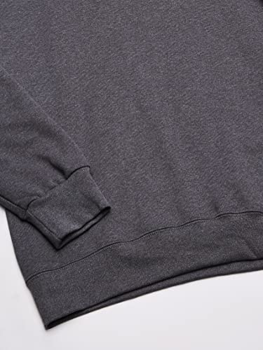Fruit of the Loom Men's Sofspun Fleece Hoodies, Sweatshirt-Charcoal Heather, Large