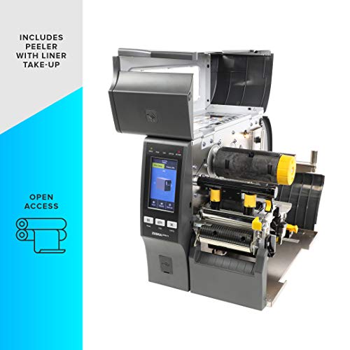 ZEBRA ZT411 Thermal Transfer Industrial Printer 203 dpi Print Width 4 in Serial USB Ethernet Bluetooth Peeler with Liner Take-Up ZT41142-T310000Z