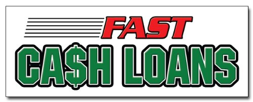 24" Fast Cash Loans Decal Sticker Pawn Shop Loan