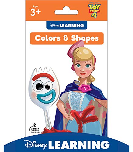 Disney Learning Toy Story 4 BIG Colors and Shapes Flash Cards for Toddlers 2-4 Years, Shapes Flash Cards, Preschool-1st Grade, Shapes and Colors Flash Cards with Reading and Math Readiness