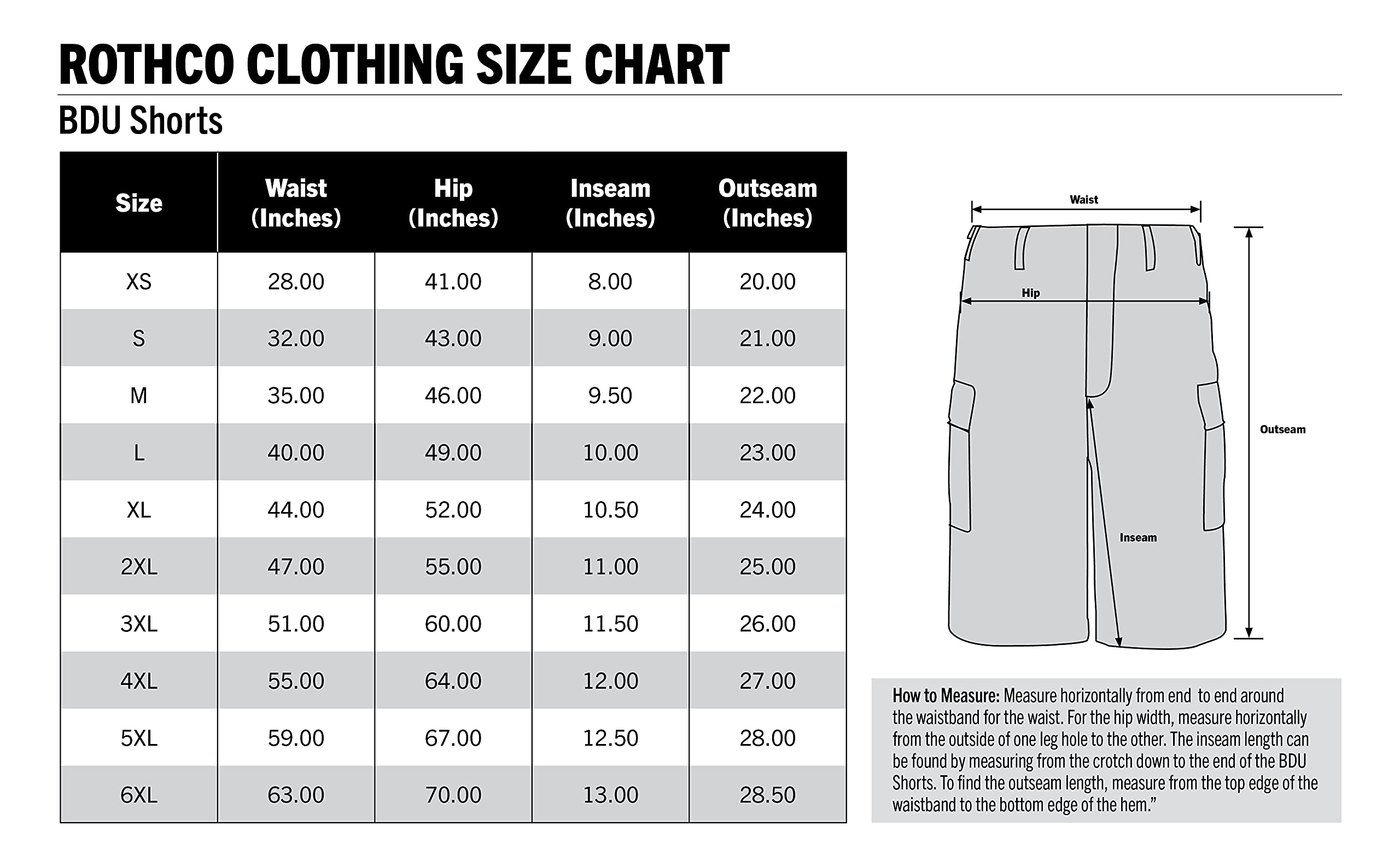 Rothco BDU Cargo Shorts Men’s Outdoor Shorts Hiking Shorts, Tiger Stripe Camo, M