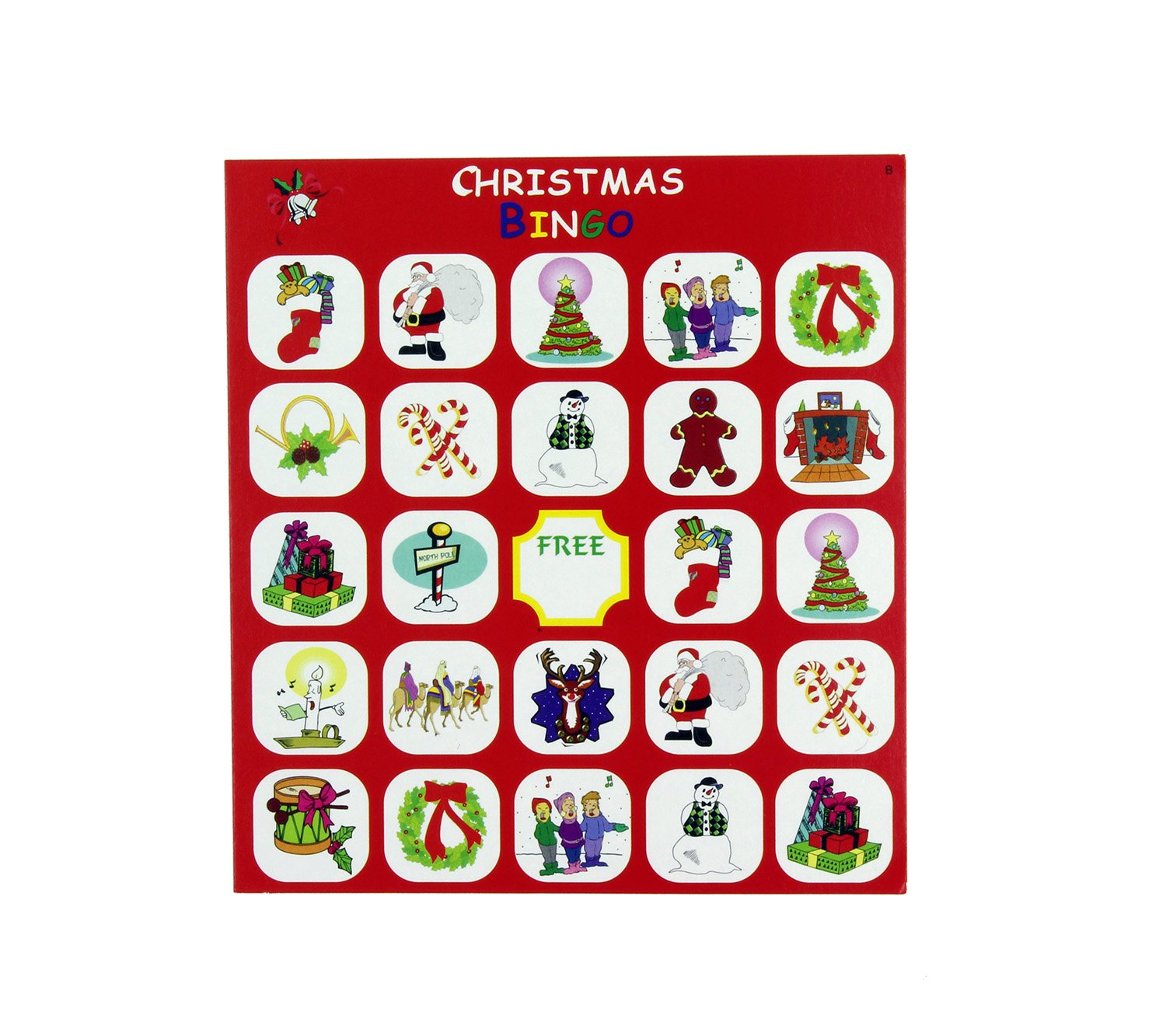 Christmas Bingo - The Original and Classic Version- Complete with Game Cards, Real Bingo Chips and Spinner!