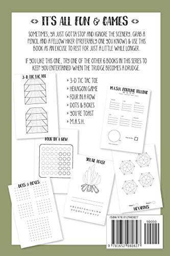 FOUR IN A ROW | Pencil & Paper Games for Offline Down Time on the Trail: Activity book for hikers, backpackers and outdoorsy explorers