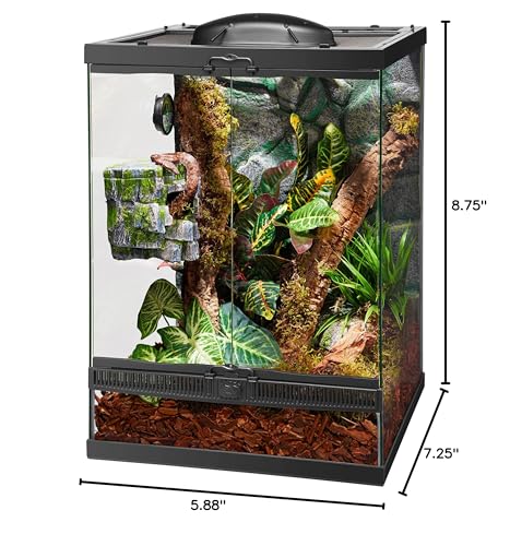 Zilla Vertical Décor Rock Cave 8.75 x 5.875 x 7.25",Grey