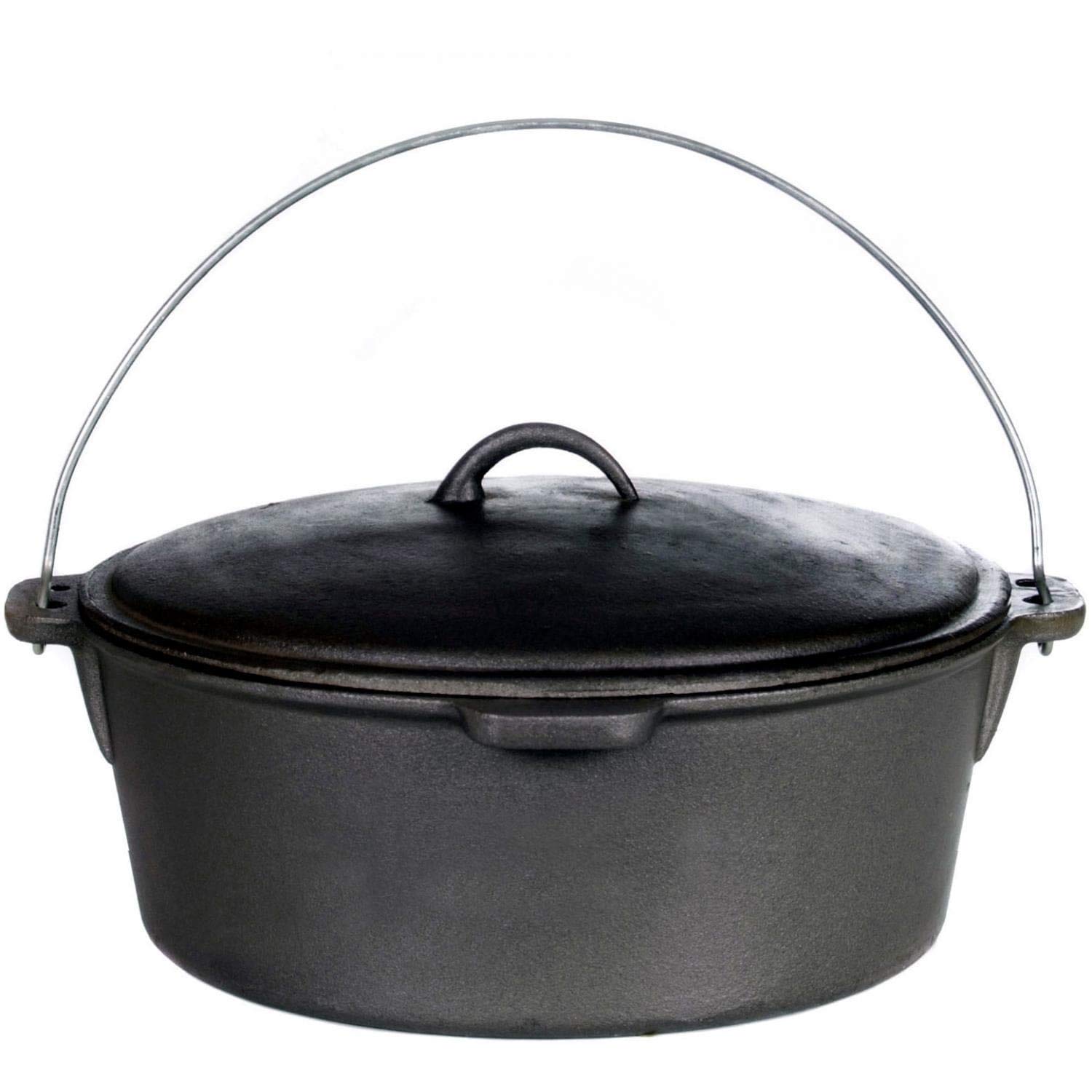 Cajun Classic 20-Quart Seasoned Cast Iron Dutch Oven - GL10491S