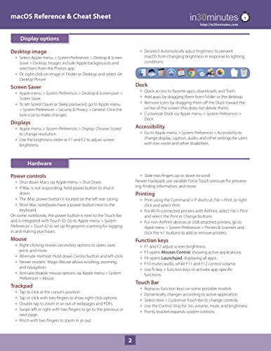 macOS Reference & Cheat Sheet: The unofficial cheat sheet for macOS on iMacs, MacBooks, and Mac computers (English Edition)