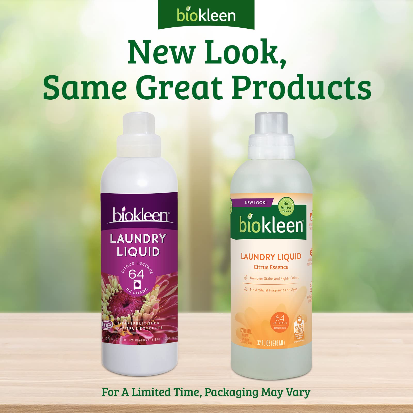 Biokleen Laundry Detergent Liquid - 64 HE Loads - Concentrated, Eco-Friendly, Non-Toxic, Plant-Based, No Artificial Fragrance or Preservatives, 32 Fl Oz, Citrus Essence