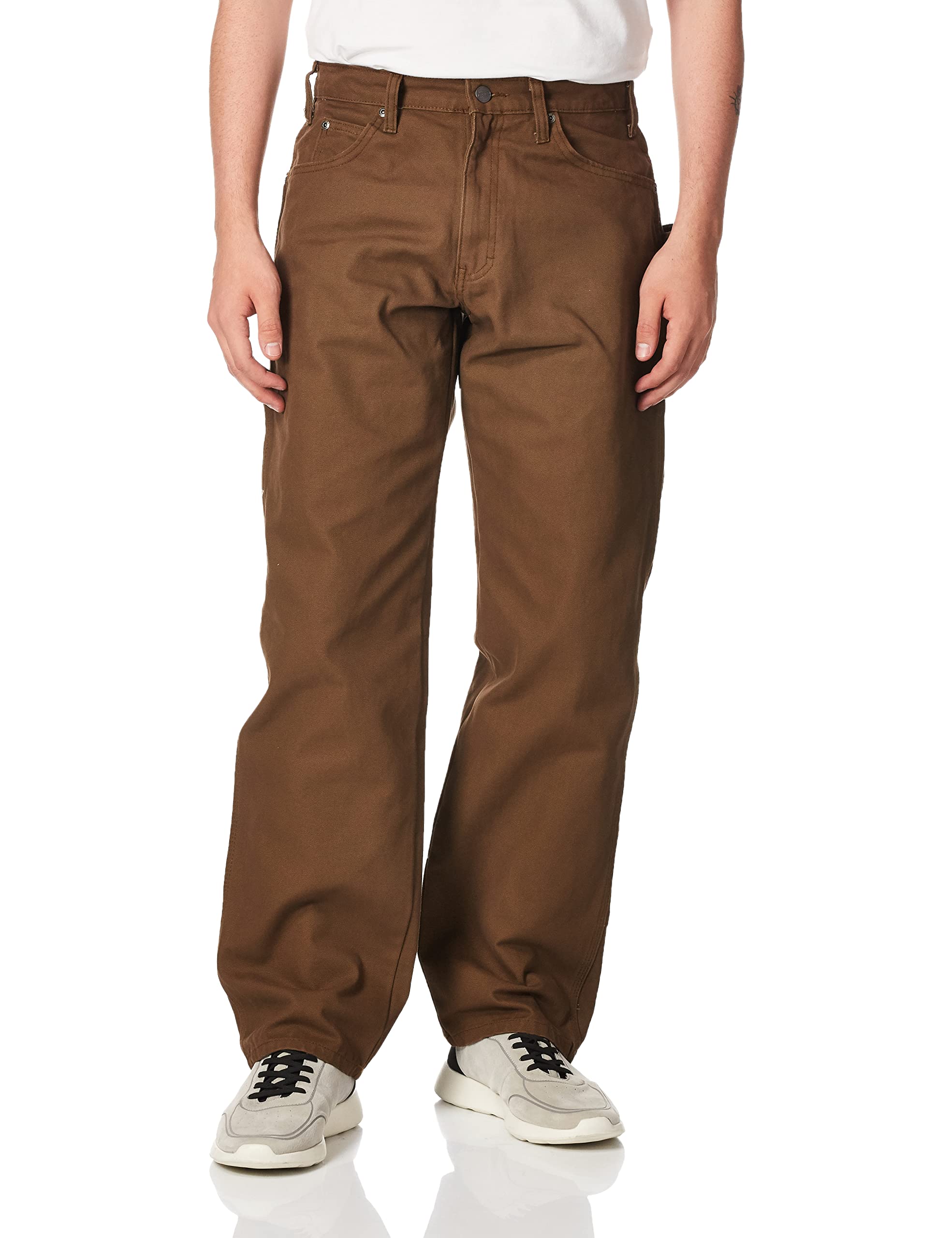 Dickies mens Sanded Duck Carpenter jeans, Timber, 30W x 32L US