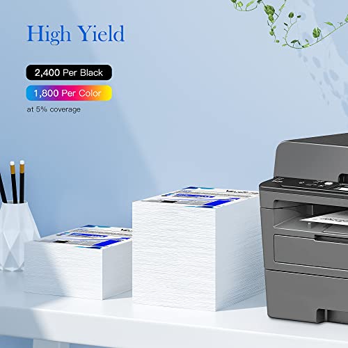 Valuetoner Remanufactured Toner Cartridge Replacement for HP 131X 131A CF210A CF211A CF212A CF213A for Laserjet Pro 200 Color M251nw M251n MFP M276nw MFP M276n Printer (Black,Cyan,Magenta,Yellow)