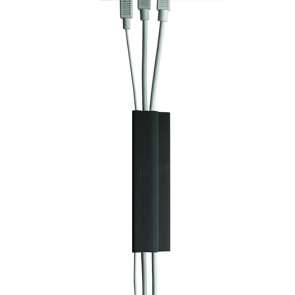 Electriduct Large J Channel Cable Raceway Self Adhesive Desk Cord Organizer and Wire Manager for Computer, Gaming and Entertainment Centers - Black - 48" (4 Feet)