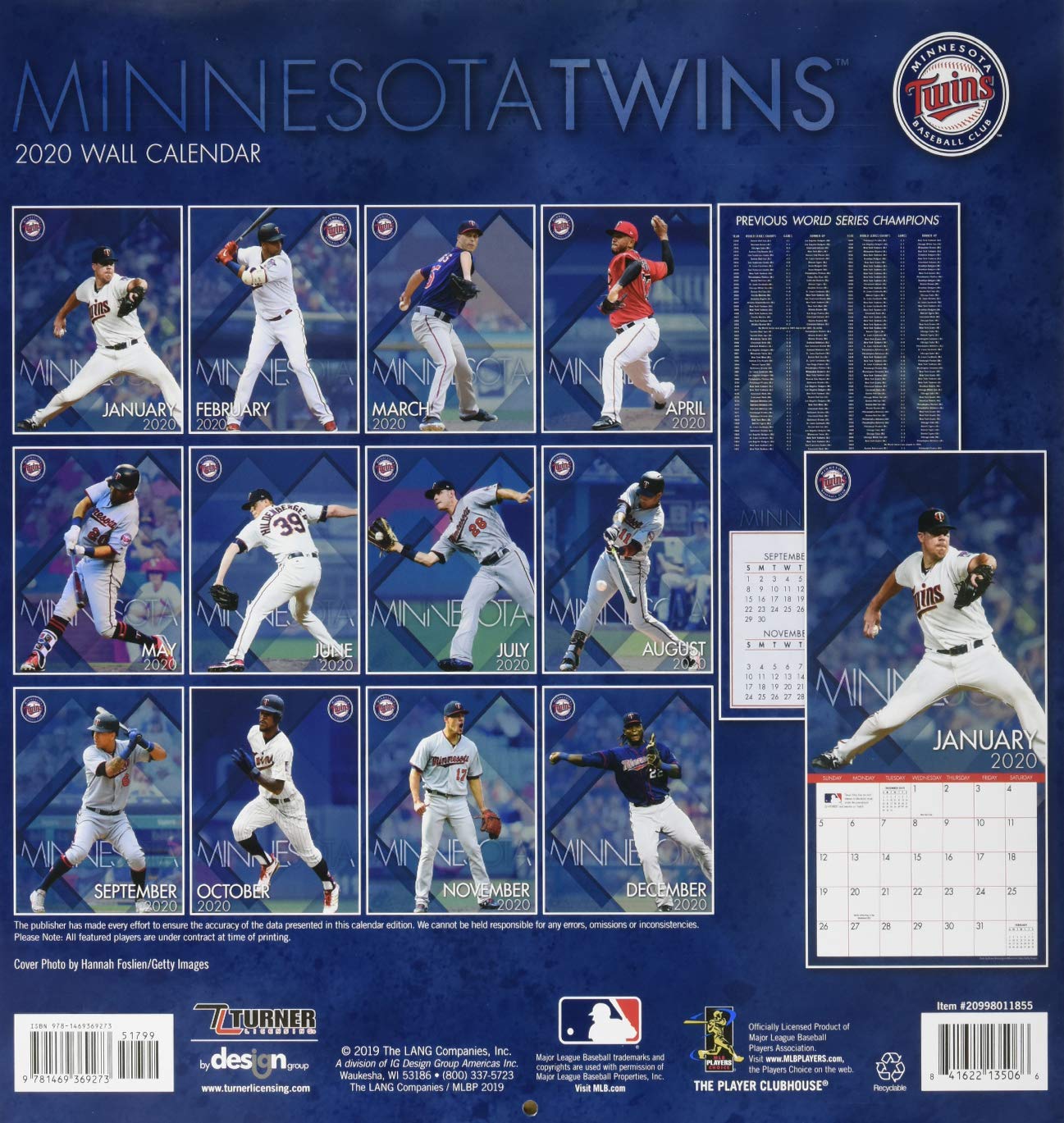 Minnesota Twins 2020 Calendar