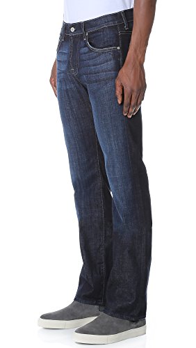 7 For All Mankind mens Austyn Relaxed Fit Mid Rise Straight Leg jeans, Los Angeles Dark 36, 38W x 36L US