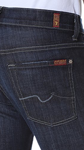 7 For All Mankind mens Austyn Relaxed Fit Mid Rise Straight Leg jeans, Los Angeles Dark 36, 38W x 36L US