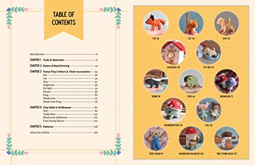 Tiny Felt Cuties & Creatures: A step-by-step guide to handcrafting more than 12 felt miniatures--no machine required (Sew Cute!, 2)