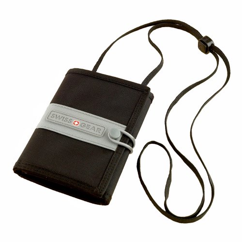 SwissGear Unisex Adult Polyester RFID Blocking Travel Wallet in Black for Men