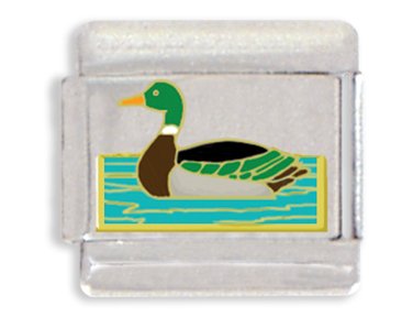 Clearly Charming Duck Italian Charm Bracelet Link