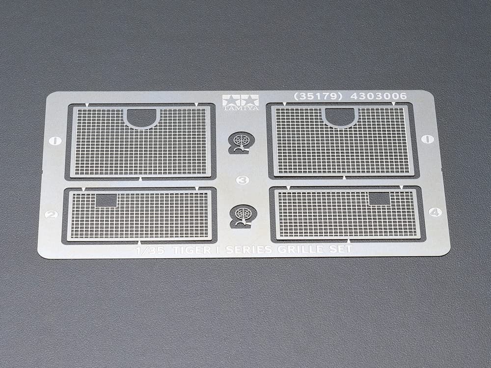 Tamiya 1/35 Germany Heavy Tank Tiger I Series Etching Grill Set (Item 35179) Plastic Model Assembling Kit