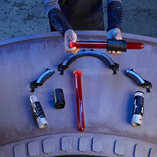 STAR WARS Lightsaber Forge Inquisitor Masterworks Set Double-Bladed Electronic Lightsaber, Customizable Roleplay Toy for Kids Ages 4 and Up