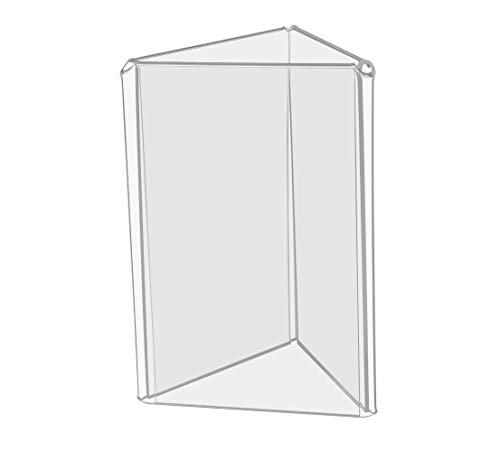 10 Pack Sign Holder Multi Sided 4 x 6 Inch Clear Acrylic Counter Signage Display Accommodates 3 Images for Bars Restaurants and Nightclubs by Marketing Holders