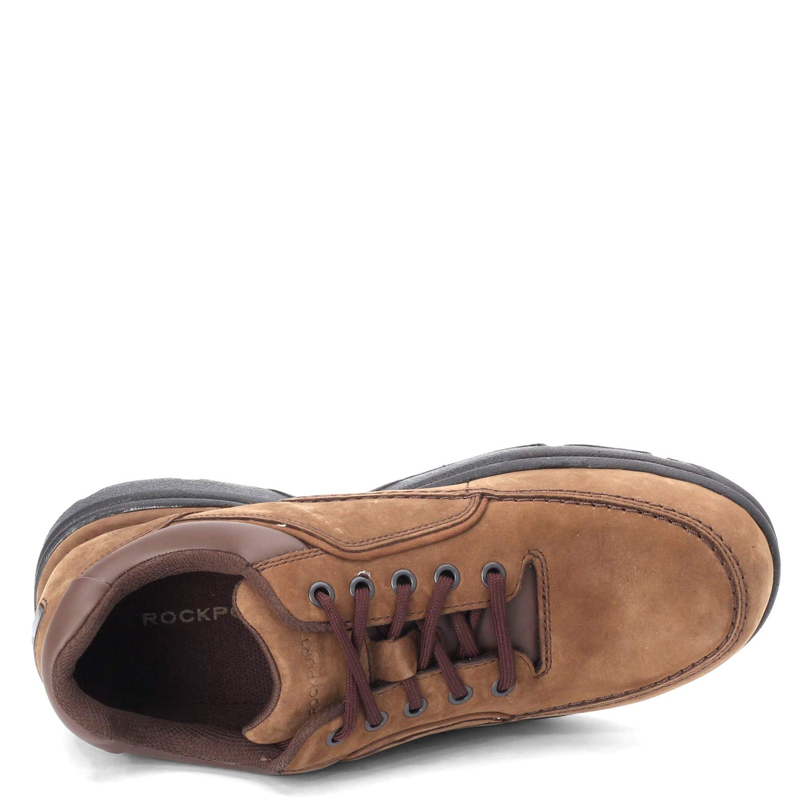 Rockport Men's Eureka Walking Shoe, Chocolate Nubuck, 12 Wide