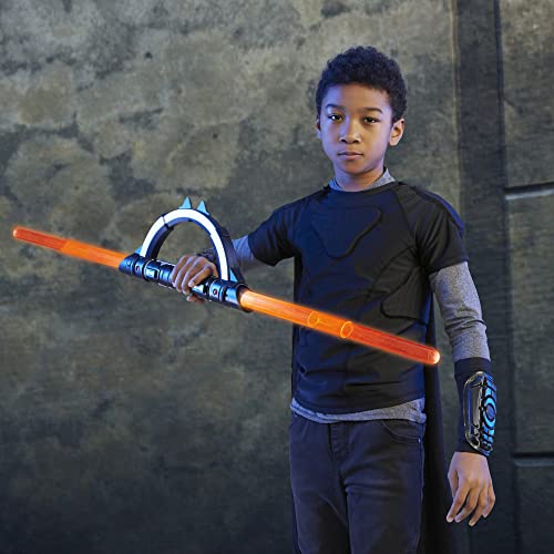 STAR WARS Lightsaber Forge Inquisitor Masterworks Set Double-Bladed Electronic Lightsaber, Customizable Roleplay Toy for Kids Ages 4 and Up