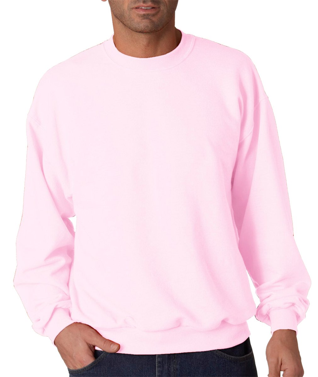 Jerzees Men's NuBlend Crew Neck Sweatshirt CLASSIC PINK - M
