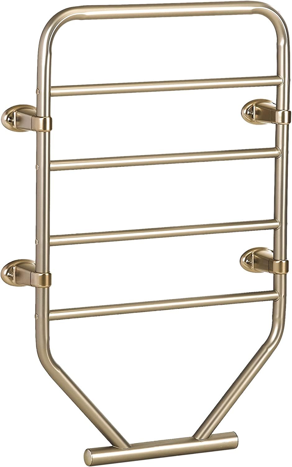 Warmrails Traditional Towel Warmer - Free-Standing or Wall Mounted Towel Warmer Rack for Drying Towels and Garments - 34-Inch Nickel Finish Frame with 4 Bars - Model RTS