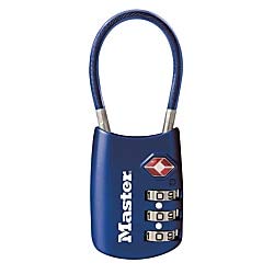 Master Lock Blue Set Your Own Combination TSA Approved Luggage Lock, Travel Zipper Padlock is Perfect for Suitcases, Bags, or Backpacks, 4688D