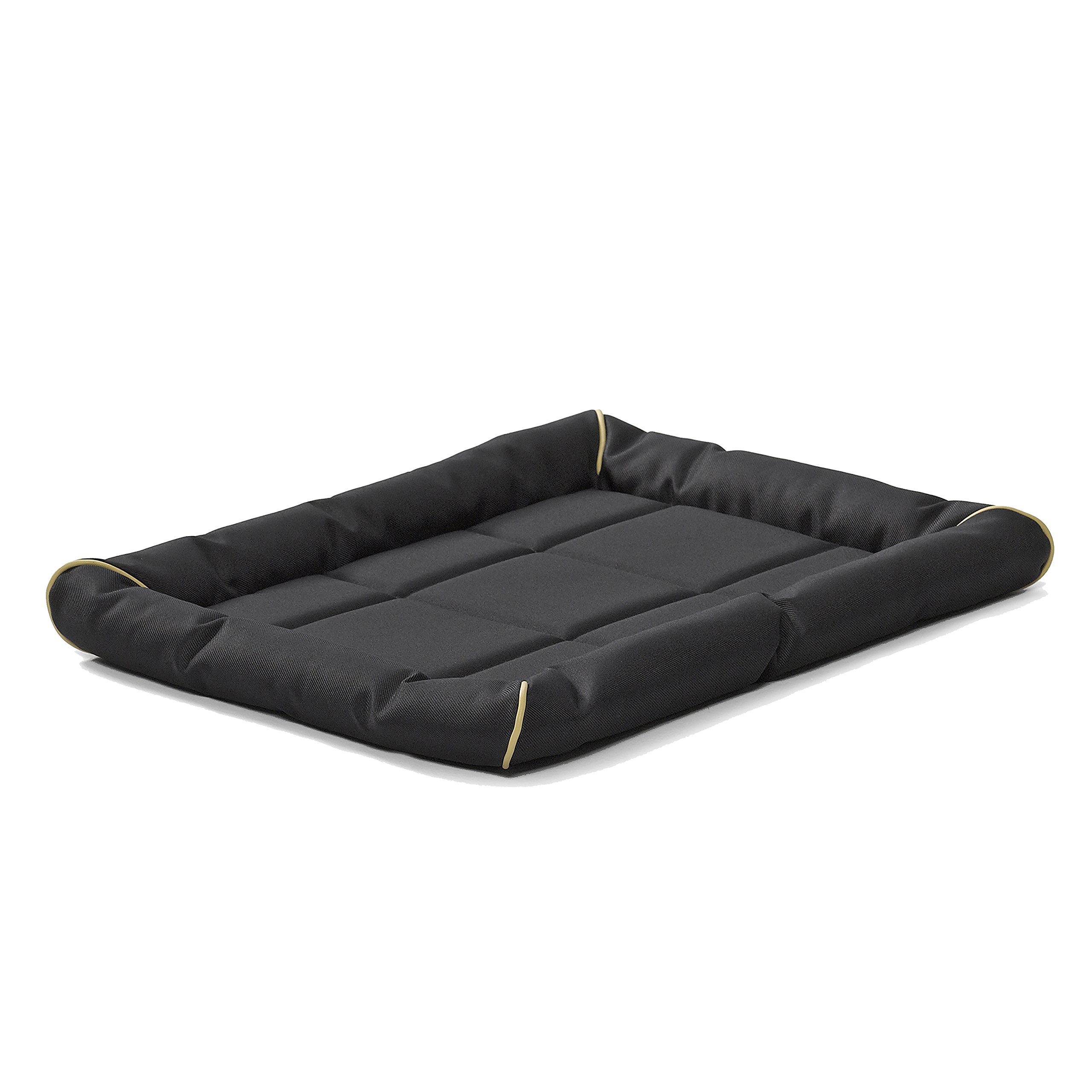 MidWest Homes for Pets Water Repellant Easy Wipe Clean Ultra-Rugged MAXX Dog Beds, Super Durable Dog Bed Designed to Fit 30-inch Dog Crates, Features Slip Resistant Bottom, Part 40530-BK, Black