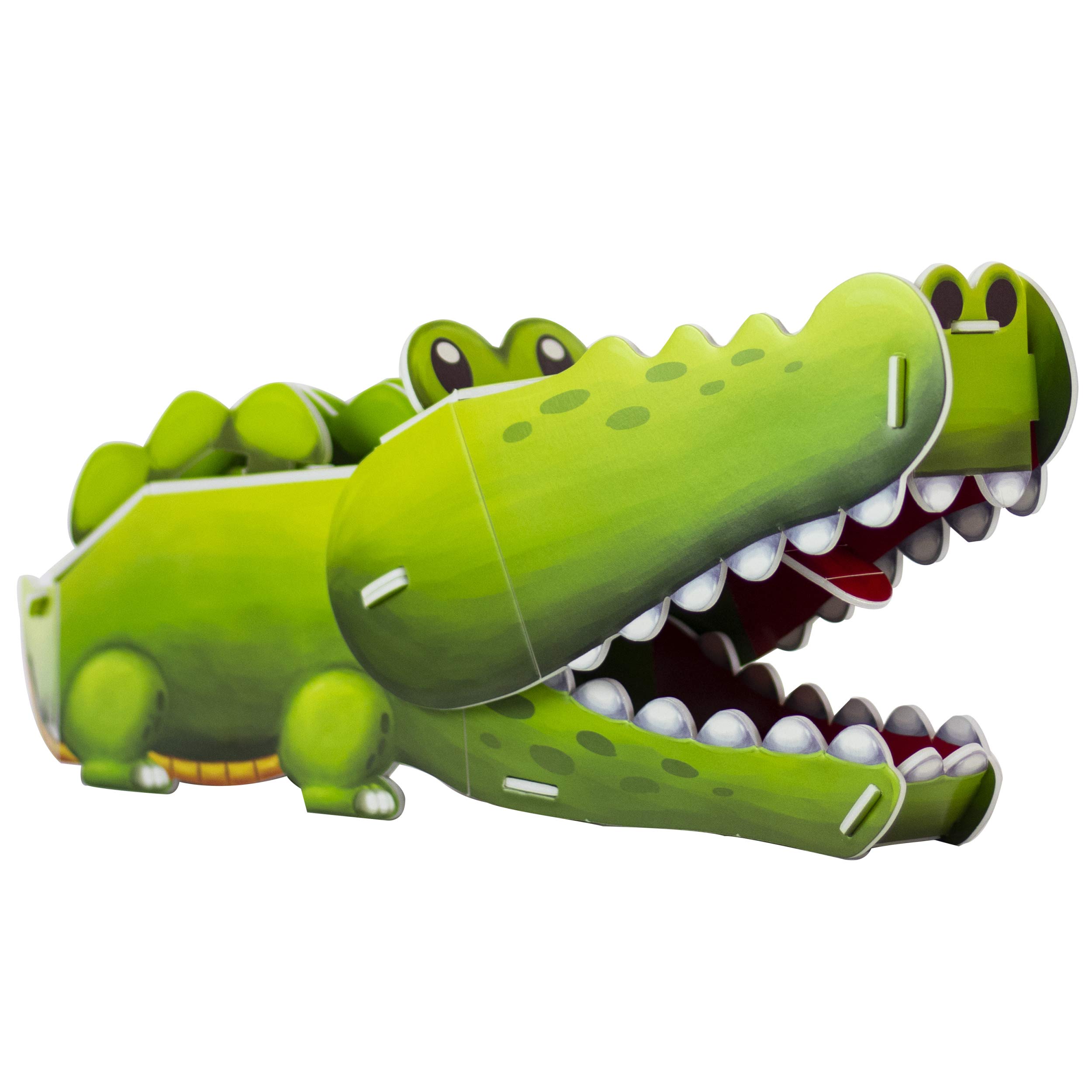 Crocodile 3-D Puzzle & 2-Book Set