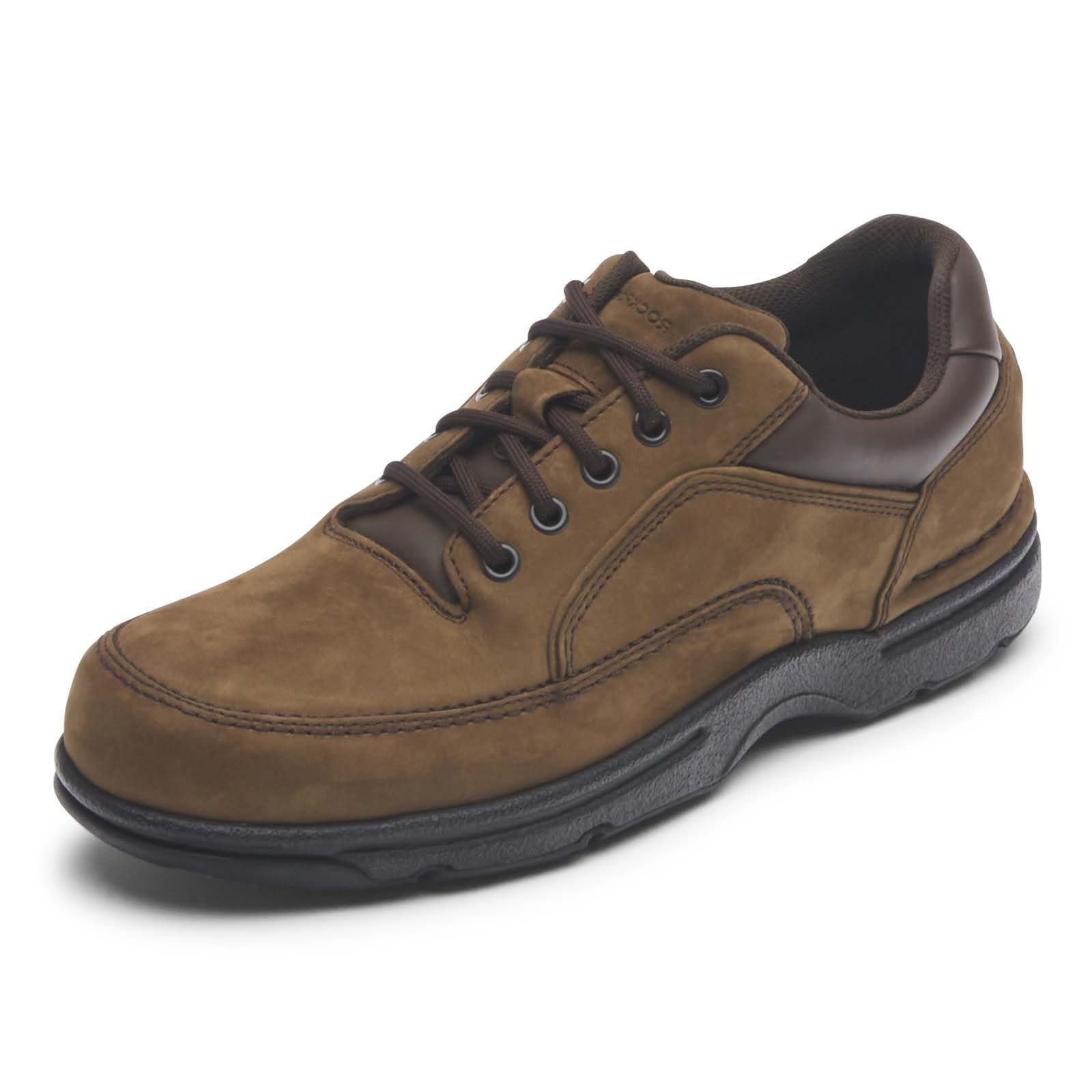 Rockport Men's Eureka Walking Shoe, Chocolate Nubuck, 12 Wide