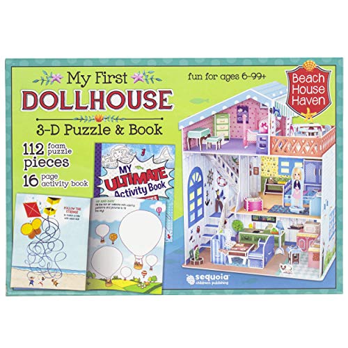 Beach House Haven - My First Dollhouse 3-D Puzzle & Activity Book