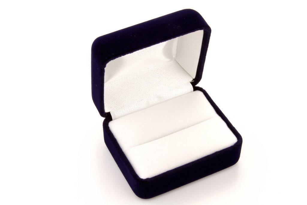 14k White Gold SOLID Wedding Engagement Ring - Size 8