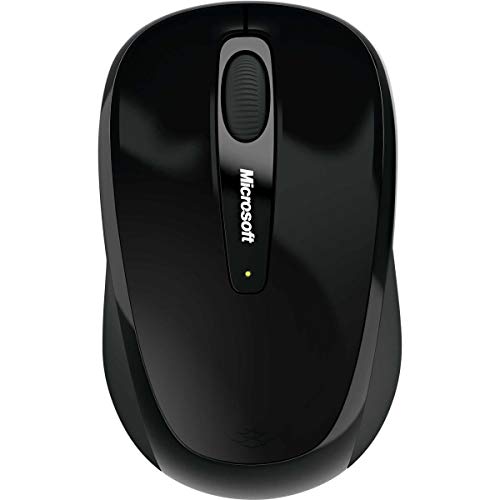 Microsoft Wireless Mobile Mouse 3500 - Black. Comfortable design, Right/Left Hand Use, Wireless, USB 2.0 with Nano transceiver for PC/Laptop/Desktop, works with for Mac/Windows Computers
