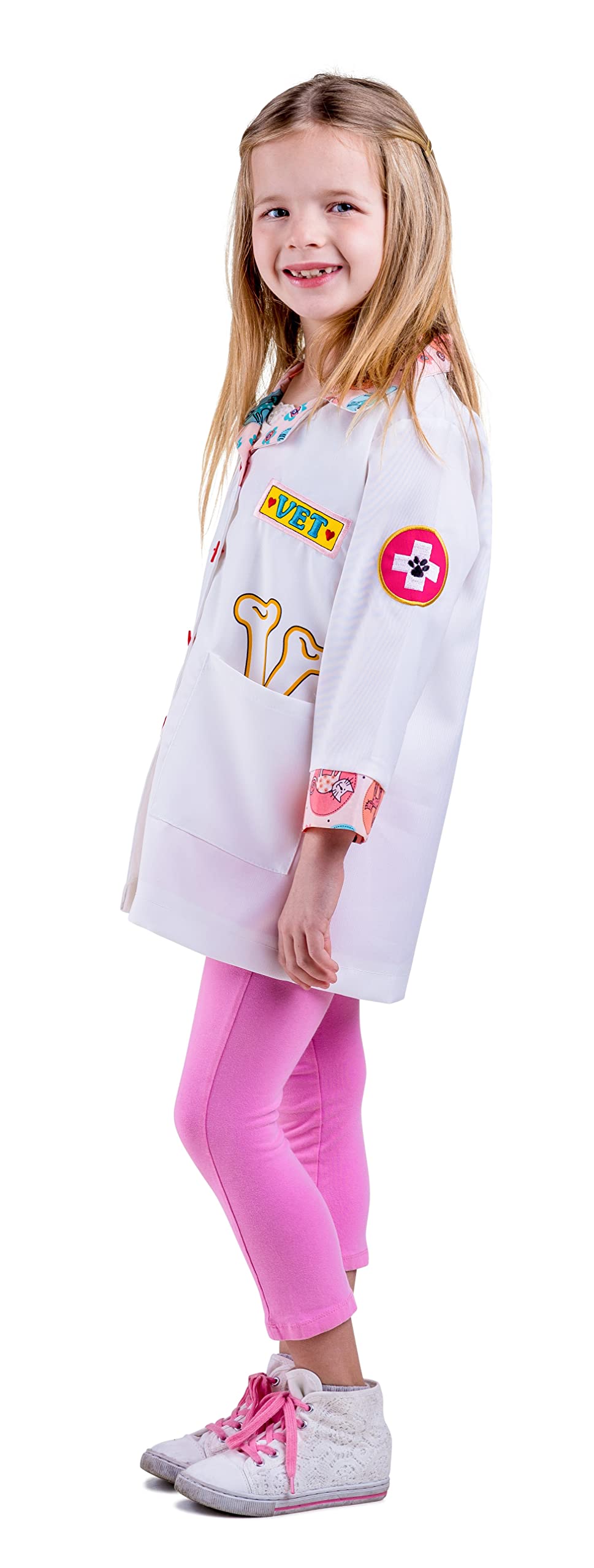 Dress Up America Veterinarian Costume for Girls - Vet Lab Coat for Kids