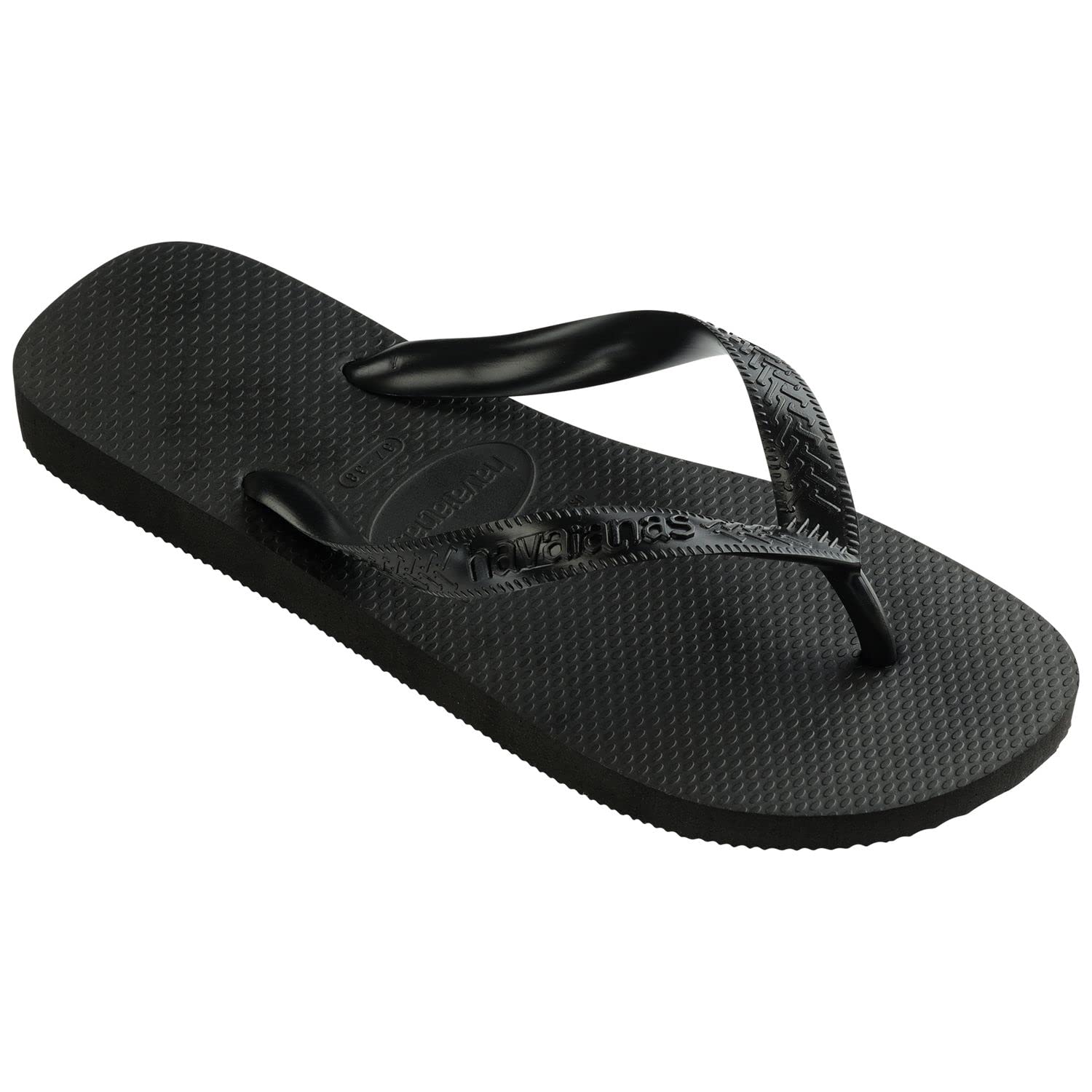 Havaianas Men's Top Flip Flop Sandal, Black, 9-10 M US