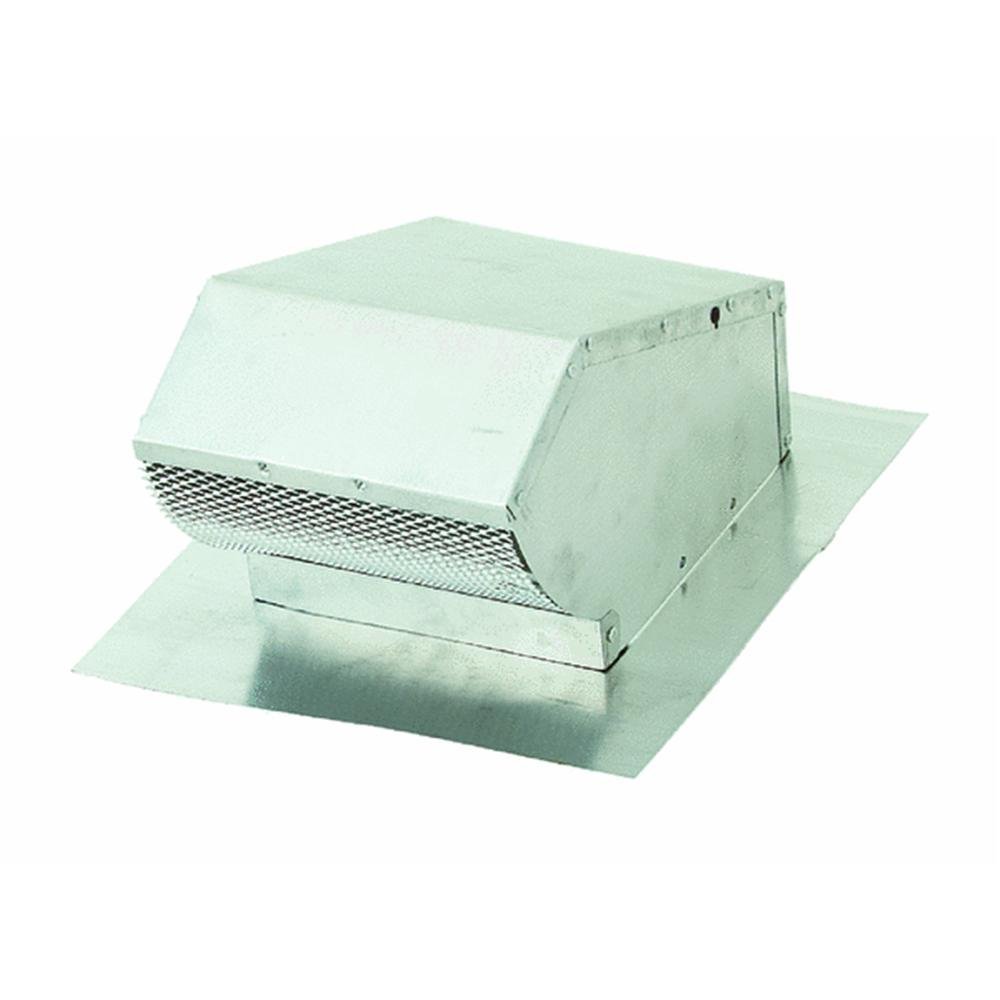 Range Hood Roof Cap, Mill Finish, Up to 7" Round