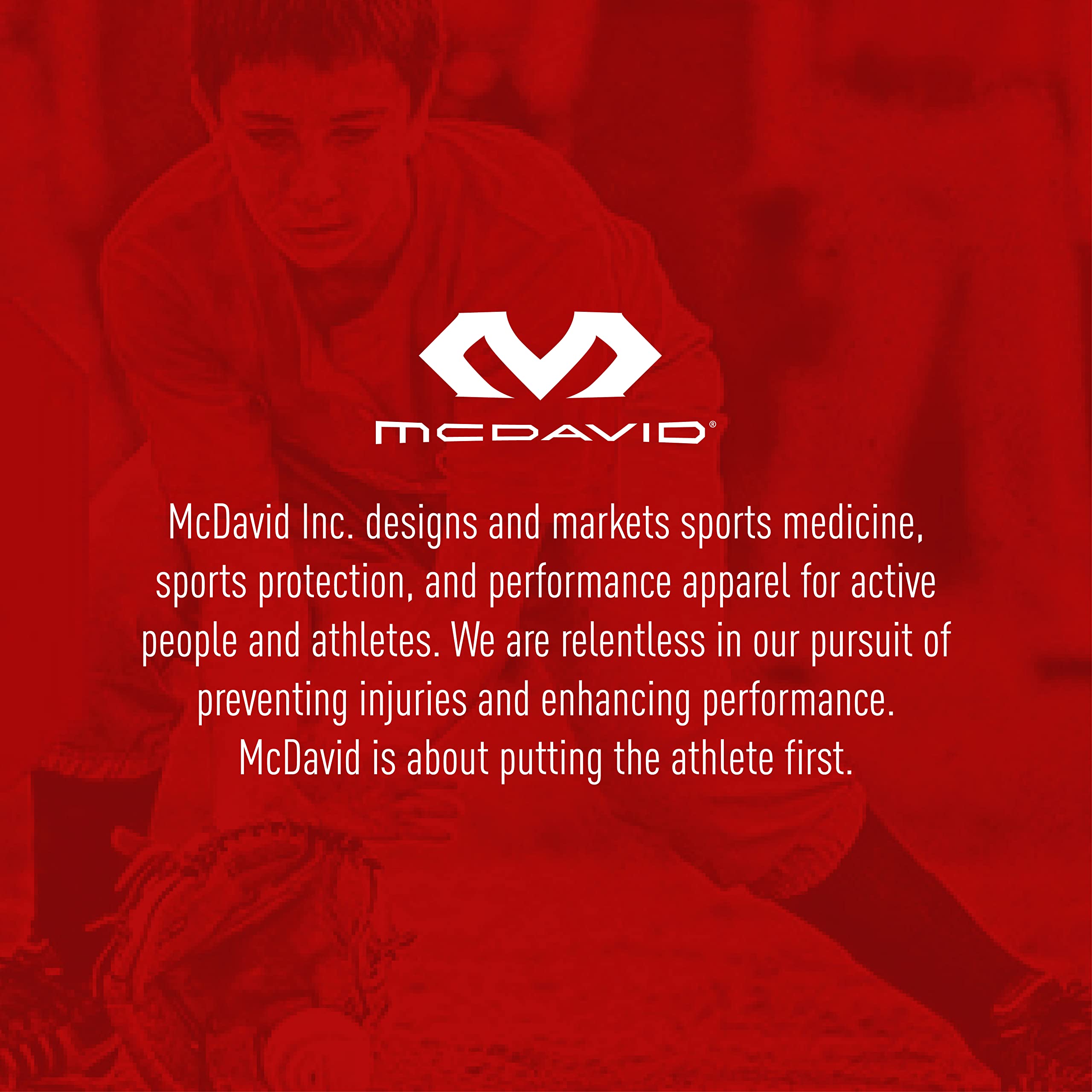 McDavid Hex Knee Compression Sleeves, Pull-On Padded Protection, Moisture Wicking (1 Pair)