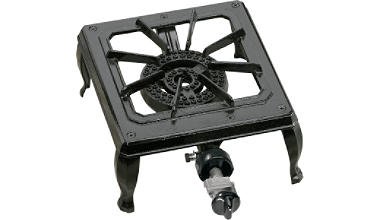 Two Burner Portable Stove Burner, Cast Iron Propane Gas Cooker for Patio Outdoor Camping BBQ