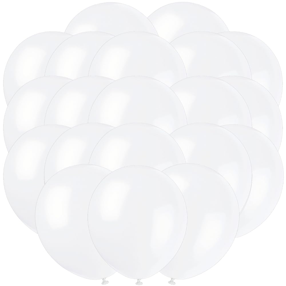 Wonderstruck White Latex Balloons, 5" (72-Pack) - Vibrant & Premium Quality Balloons, Perfect for Any Celebration