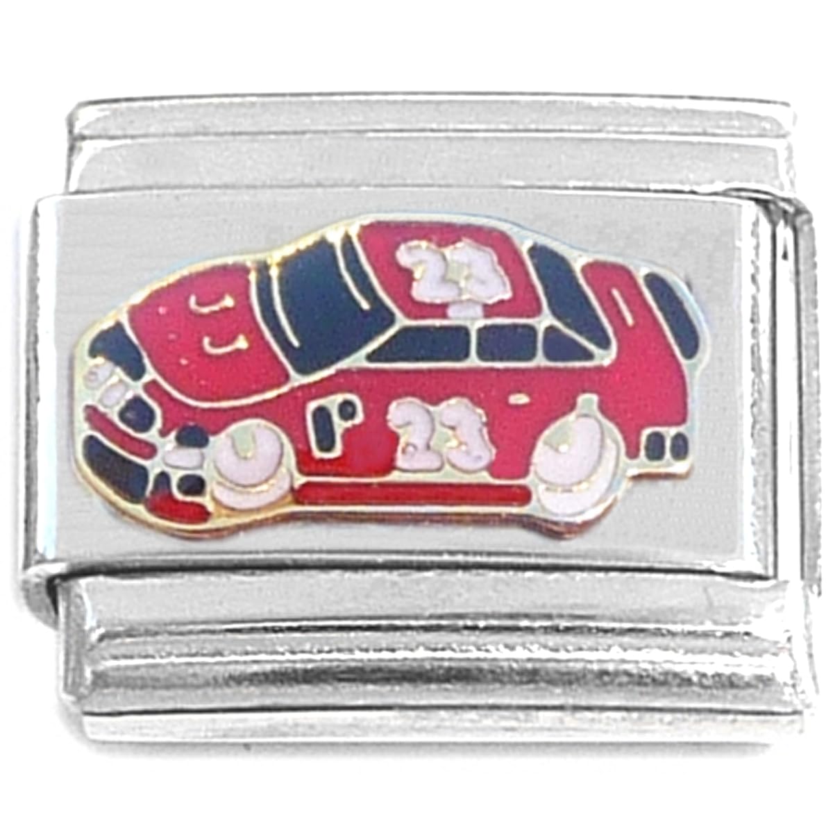 Red Race Car Italian Charm