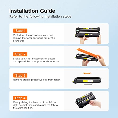E-Z Ink (TM) High Yield Compatible Toner Cartridge Replacement for Brother TN227 TN223 for MFC-L3750CDW HL-L3210CW HL-L3290CD HL-L3230CDW MFC-L3710CW HL-L3270CDW (3 Pack)