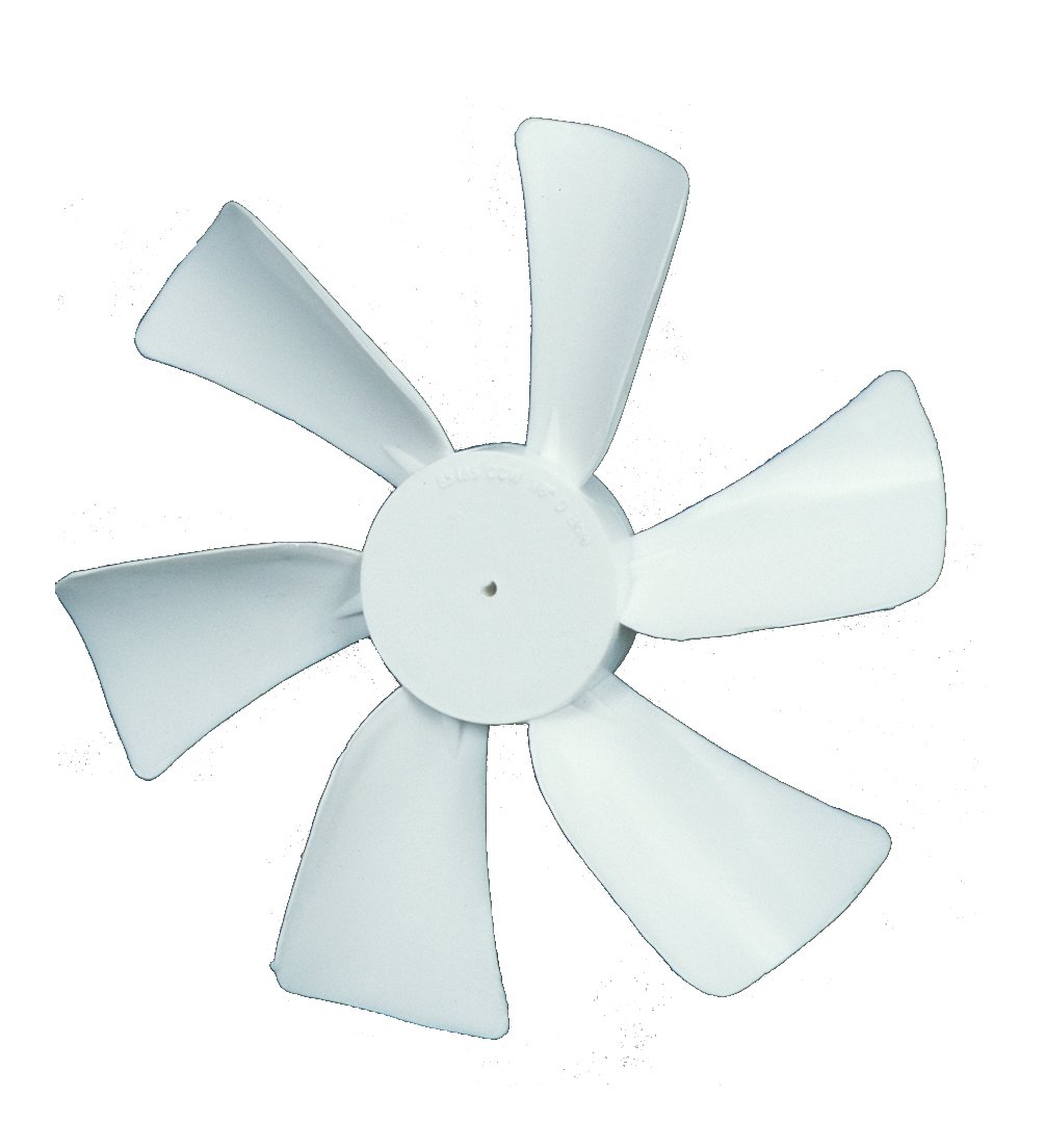 Ventmate 65485 White 6" Replacement Ventline/Jensen Fan Blade with 0.125" Round Bore