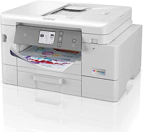 Brother INKvestment Tank MFC-J4535DW Wireless Color All-in-One Inkjet Printer - Print Copy Scan Fax - 20 ppm, 4800 x 1200 dpi, 8.5" x 14", Auto Duplex Printing, 20-Sheet ADF, Wulic Printer Cable
