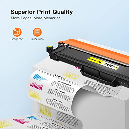 E-Z Ink (TM) High Yield Compatible Toner Cartridge Replacement for Brother TN227 TN223 for MFC-L3750CDW HL-L3210CW HL-L3290CD HL-L3230CDW MFC-L3710CW HL-L3270CDW (3 Pack)
